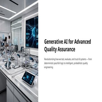 Generative AI for Advanced QA: Transforming the Future of Testing | PPTX