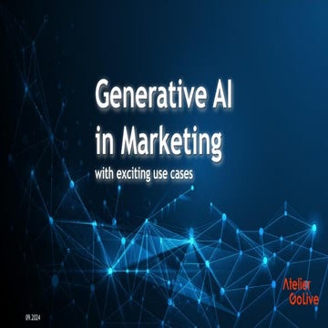 Generative AI in Marketing with Use Cases | PDF | Browsers | Computer ...