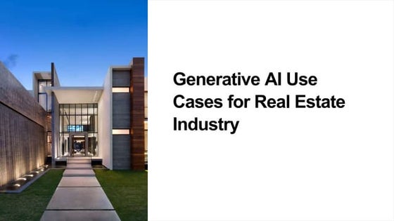 Top 10 Real word AI use Cases in Real Estate | PPTX