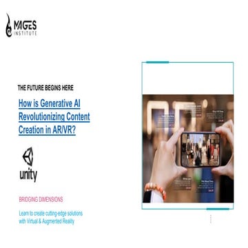 How Is Generative Ai Revolutionizing Content Creation In Ar Vr Ppt