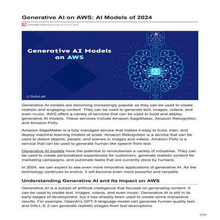 Generative AI on AWS AI Models of 2024.pdf