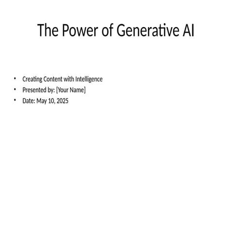 Generative_AI_Presentation For Student foci | PPT