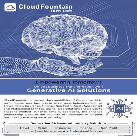 Custom Generative AI Services in USA - CloudFountain | PDF
