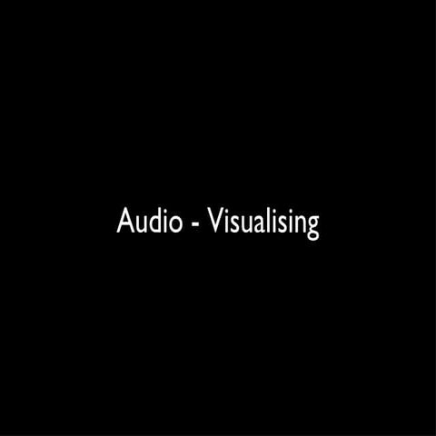 Audio Visualise | PPT | Dance and Electronic Music | Music