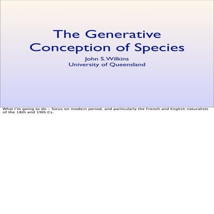 Generative conception | PDF | Biological Sciences | Science