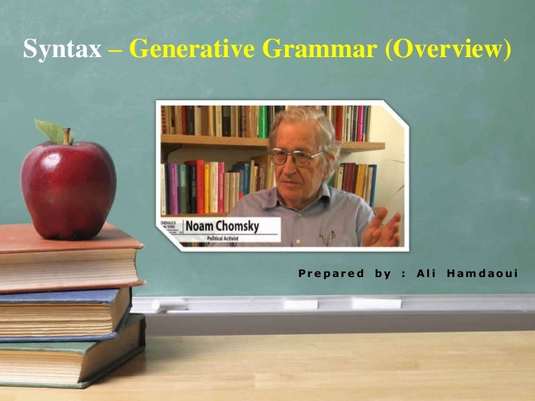 Generative grammar