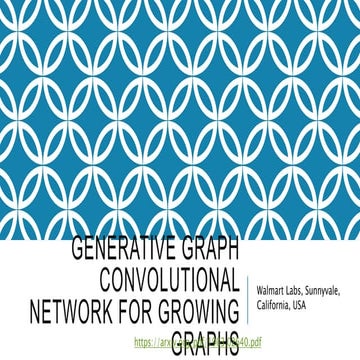 GENERATIVE GRAPH CONVOLUTIONAL NETWORK FOR GROWING GRAPHS.pptx