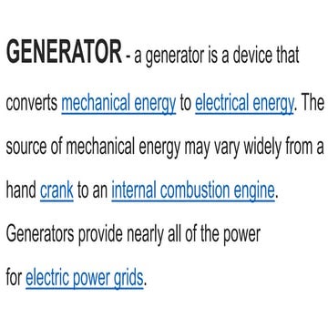 The Different types of Electrical generators | PPT