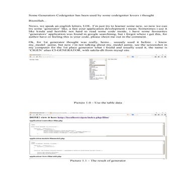 Generator Crud Codeigniter Pdf