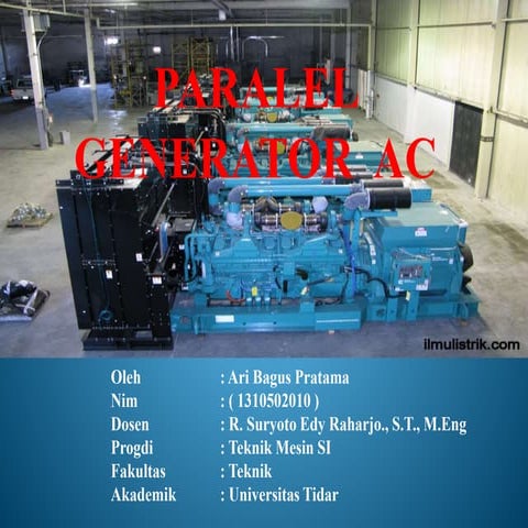 GENERATOR AC PARALEL | PPTX