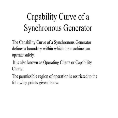 Generator capability curve | PPTX