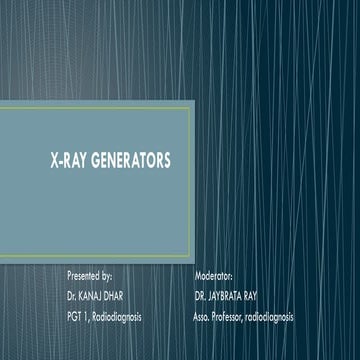 X ray generator, circuits | PPTX