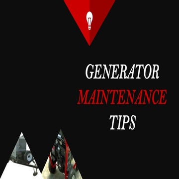 Generator Maintenance Tips | Power Systems Plus | PPTX