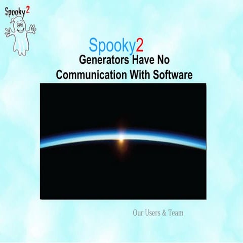 Generators Have no Communication with Software | PPT