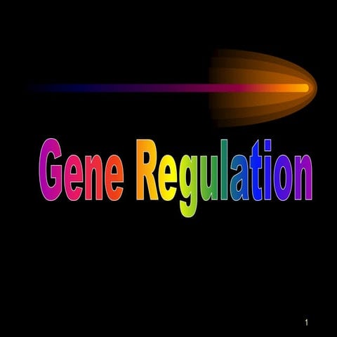 regulation of gene expression .ppt