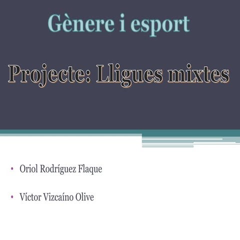 Genere i esport | PPT