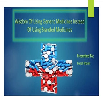 Generic Medicines | PPTX