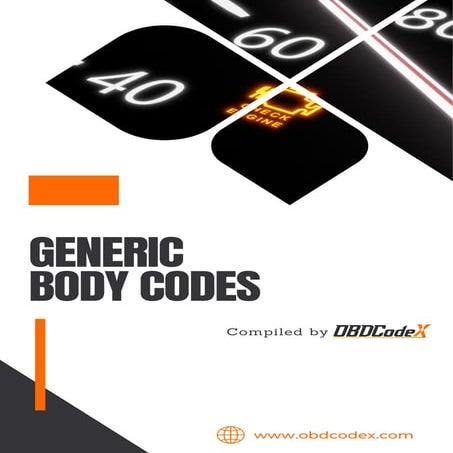 All Generic Body OBD2 Trouble Codes List - OBDCodex | PDF