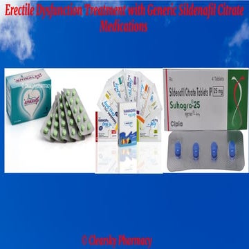 Erectile Dysfunction Treatment with Generic Sildenafil Citrate ...