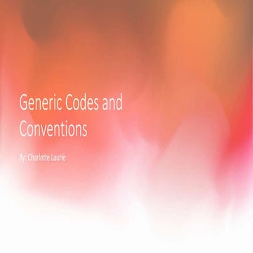 Magazine cover codes and conventions analysis | PPTX