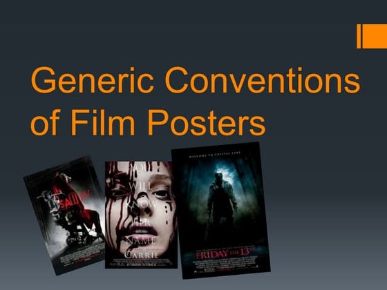 Code and conventions of poster | PPT