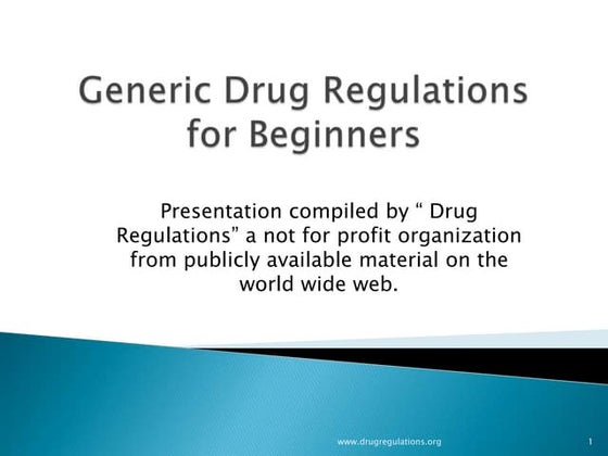 US FDA Regulatory Submissions | PPT