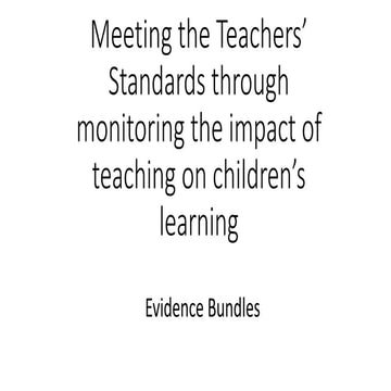 Generic introduction to evidence bundles for placement (1) | PPTX