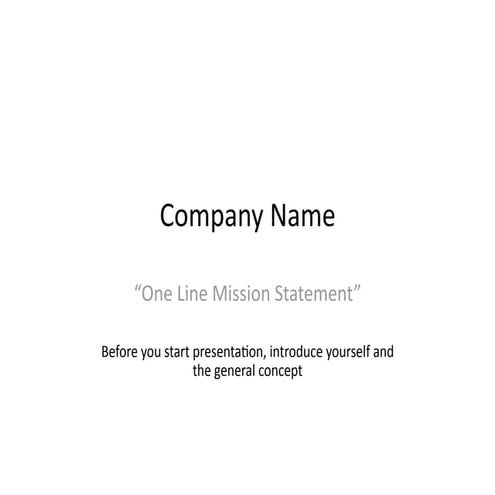Generic pitch template | PDF