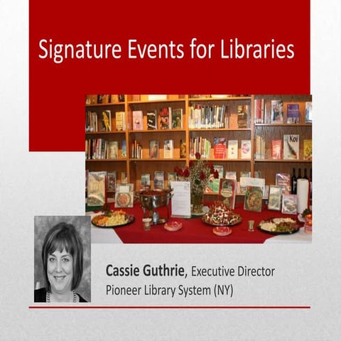 Signature Events for Libraries | PPTX
