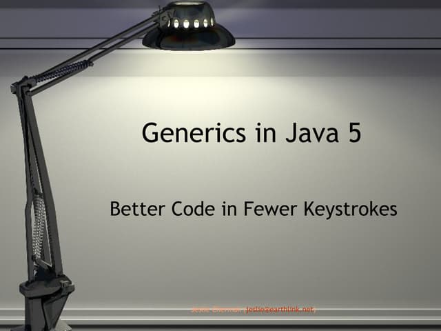 Java Generics Ppt Programming Languages Computing 5042