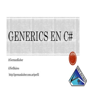 Generics C Ppt 