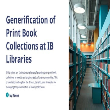 Generification-of-Print-Book-Collections | PPTX