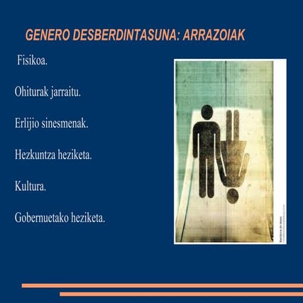 Genero desberdintasuna | PPT