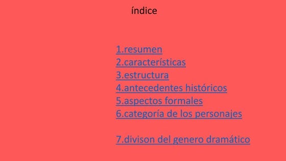 Genero dramatico | PPT
