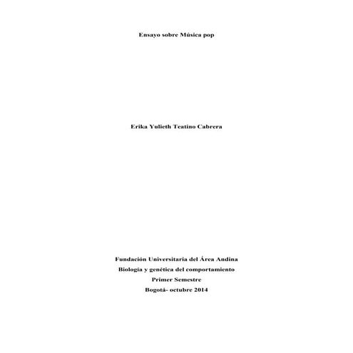 Genero pop | PDF