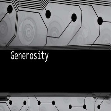 Generosity | PPTX
