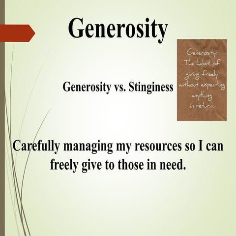 Generosity | PPTX