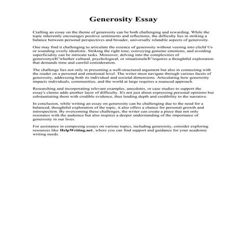 Generosity Essay.pdf