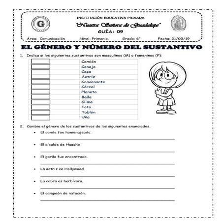 Genero y numero | PDF