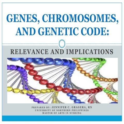 Genes, Chromosomes and Genetic Code: Relevance and Implications | PPTX