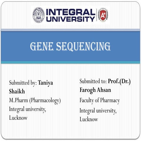 Gene Sequencing in Human Cell: The Process | PPTX