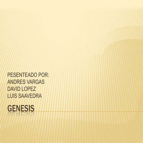 Genesis | PPTX