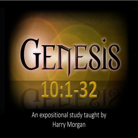 Genesis 10 - Table of Nations | PDF