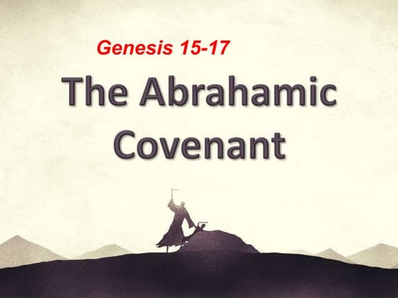 God's Promise to Abram (Abraham) | PPTX | Christianity | Religion ...