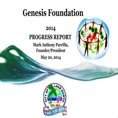Genesis 2014 progress report presentation final 1 | PPT
