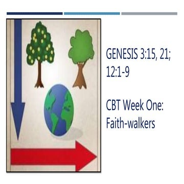 Genesis 3.15; 21 12.1-9 CBT Week 1 Faith-walkers 2019 | PPT