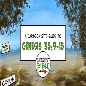 A Cartoonist's Guide to Genesis 35:9-15 | Elohim Speaks to Jacob | PPTX