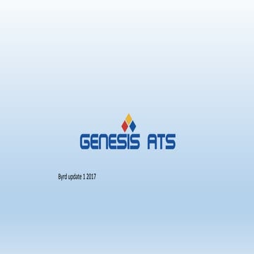 Genesis Overview, Capabilities, and Accomplishments | PPT