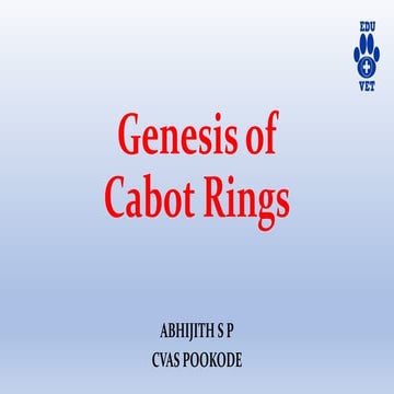 Genesis of Cabot Rings in Blood Abnormalities.pptx