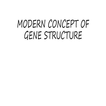 Gene structure | PPTX